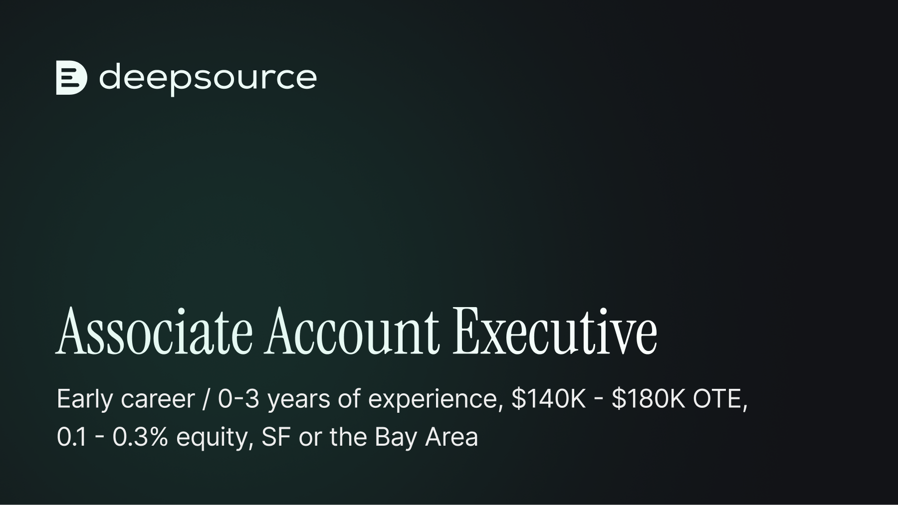Associate Account Executive at DeepSource | Y Combinator's Work at a Startup