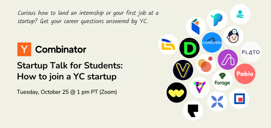 Startup Talk for Students: How to join or start a YC startup | Y Combinator's Work at a Startup